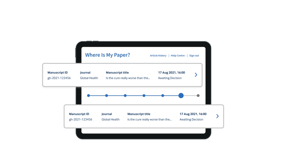 Tracking your submission - BMJ Author Hub